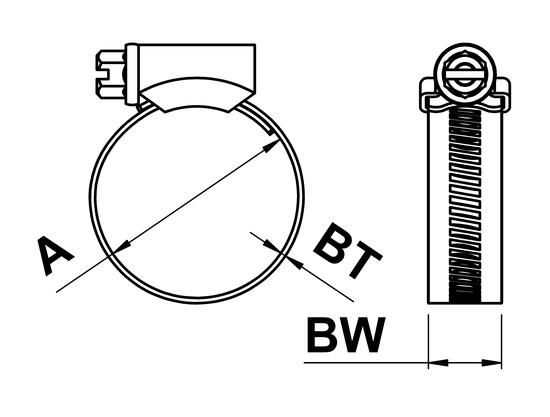 Jubilee Hose Clip 25-35mm diameter in 316 Stainless (W5) - Westfield ...