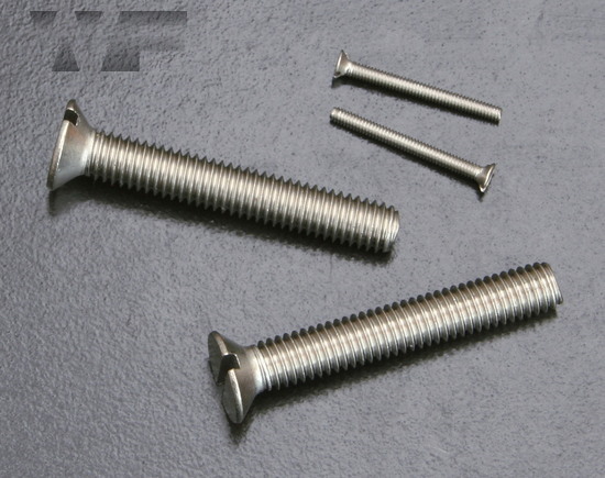 Machine Screw Slotted Countersunk M12 x 45mm in A4 Stainless - ISO 2009 ...