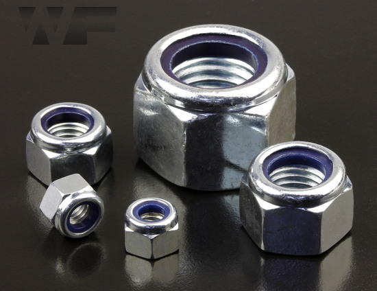 Nyloc Nut Type P (Thick) M12 in Bright Zinc Plate Class 10 - DIN 982 ...