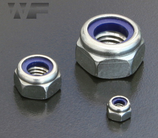 Thin Nyloc Nuts (Type T) ISO 10511 (DIN 985) in A2 Stainless Steel - Westfield Fasteners Ltd