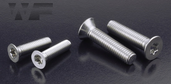 Torx Countersunk Screw M3 x 16mm in A2 Stainless - ISO 14581 ...